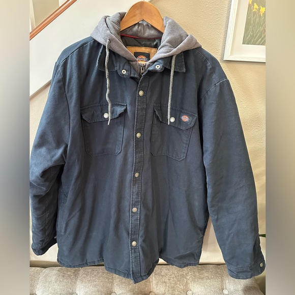 Dickies | Jackets & Coats | Dickies Mens Duck Shirt Gray Jacket In Size ...